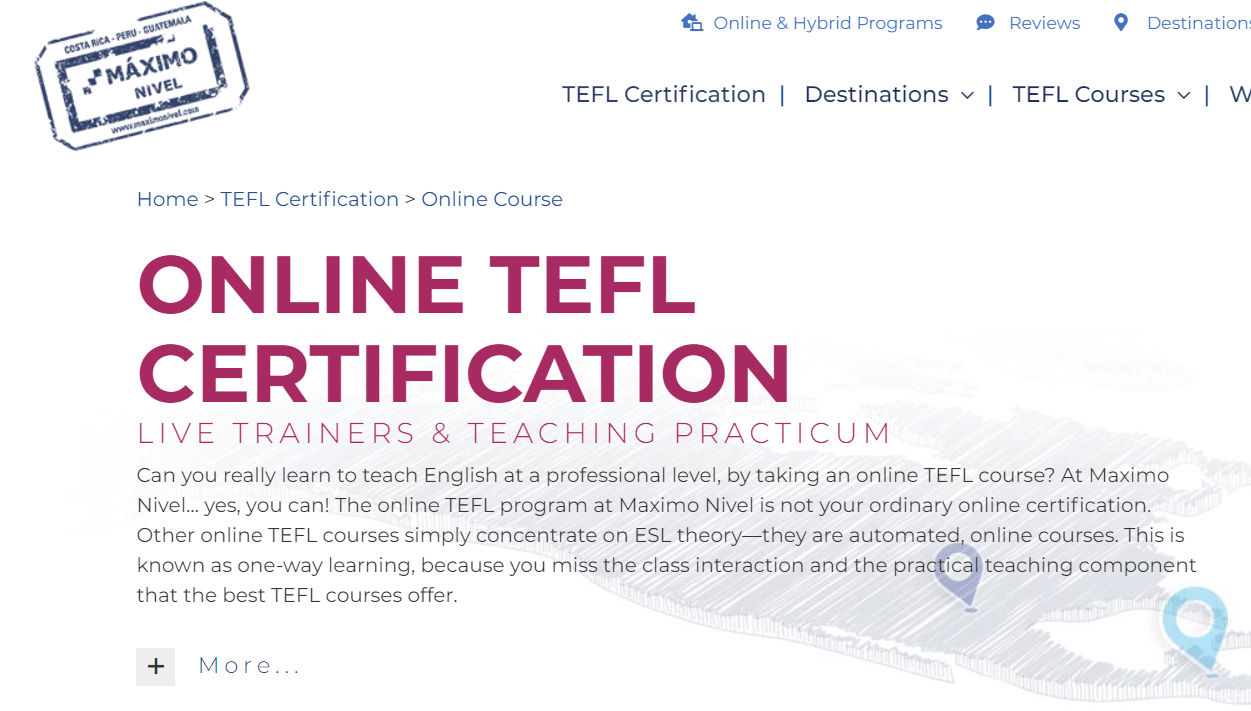 Best TEFL Certification courses Online
