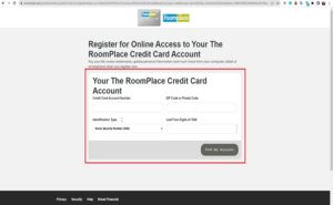 The Room Place Credit Card Payment
