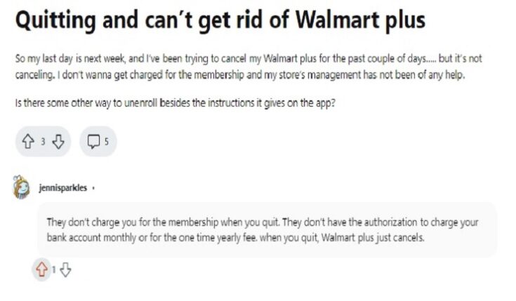 How to cancel Walmart Plus?