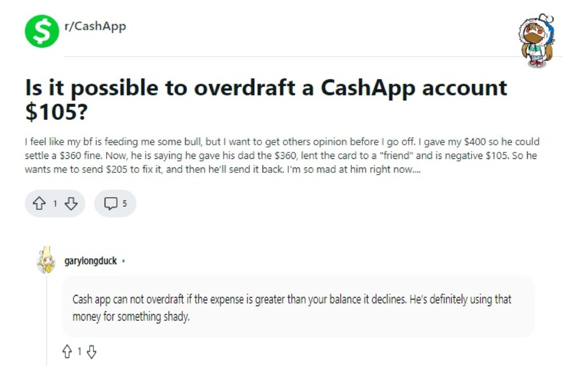 Will Cash App let you overdraft?