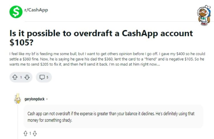 Will Cash App let you overdraft?
