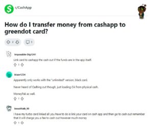 Can you transfer money from Green Dot to CashApp?
